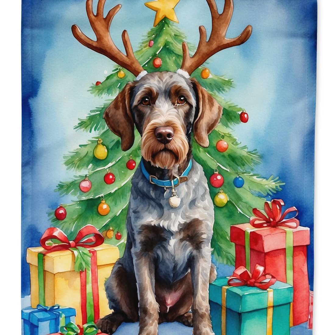 Edge Collections - 28" X 40" - Multicolor - German Wirehaired Pointer ...