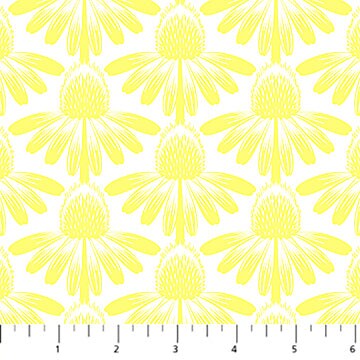 Fabric Northcott Anna Maria Sun Coneflower Indelible Soft by the ...