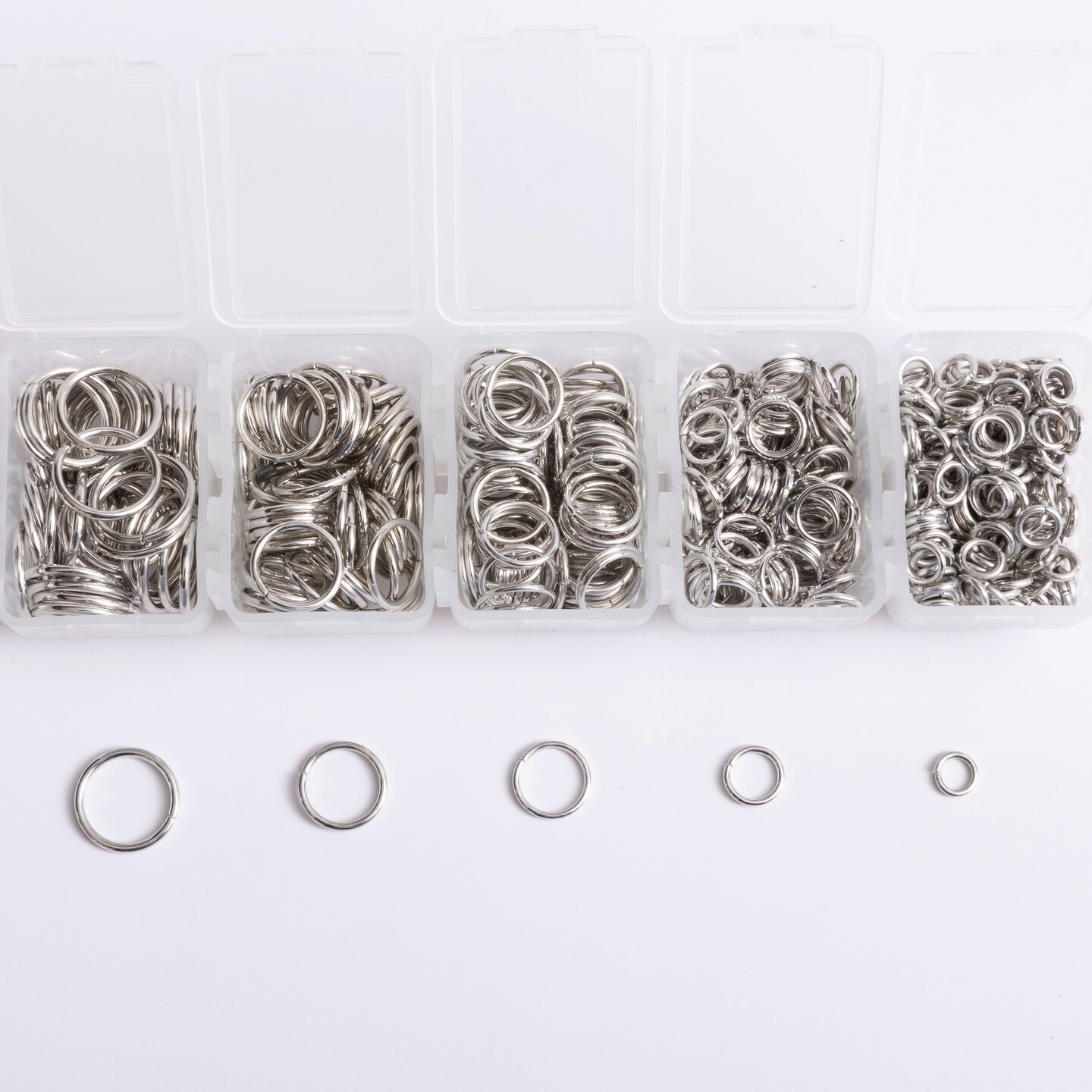 Resin Craft By Me™ Silver Essential Jump Rings Kit, 700pcs | Michaels