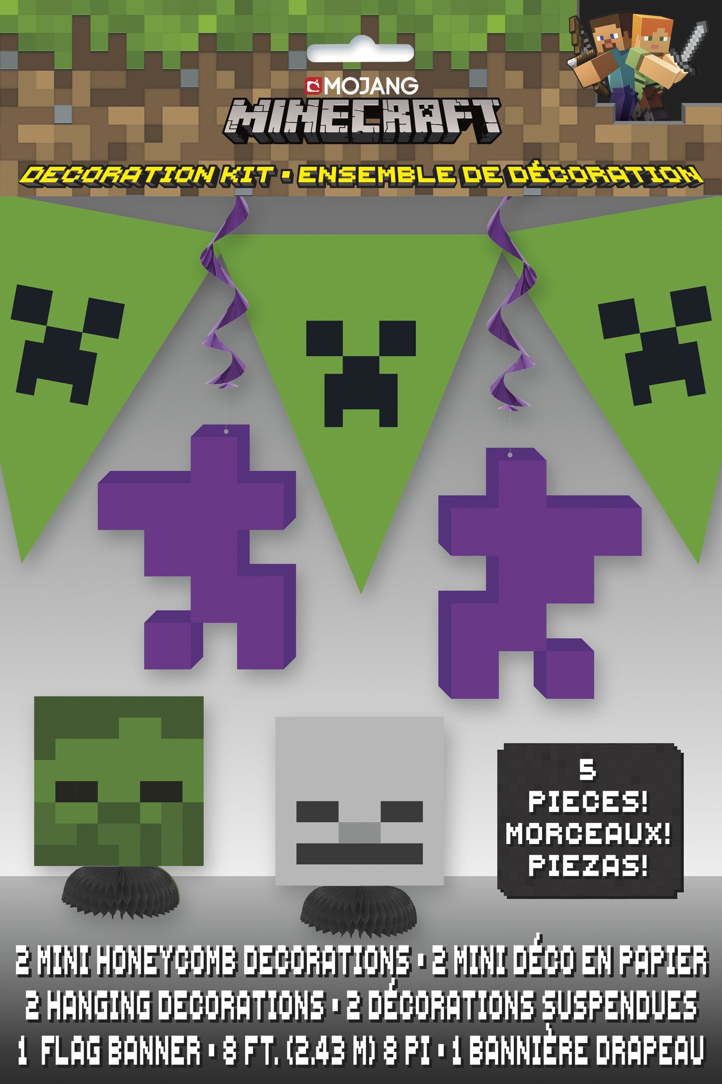 Minecraft Party Decoration Kit - 5pcs | Michaels