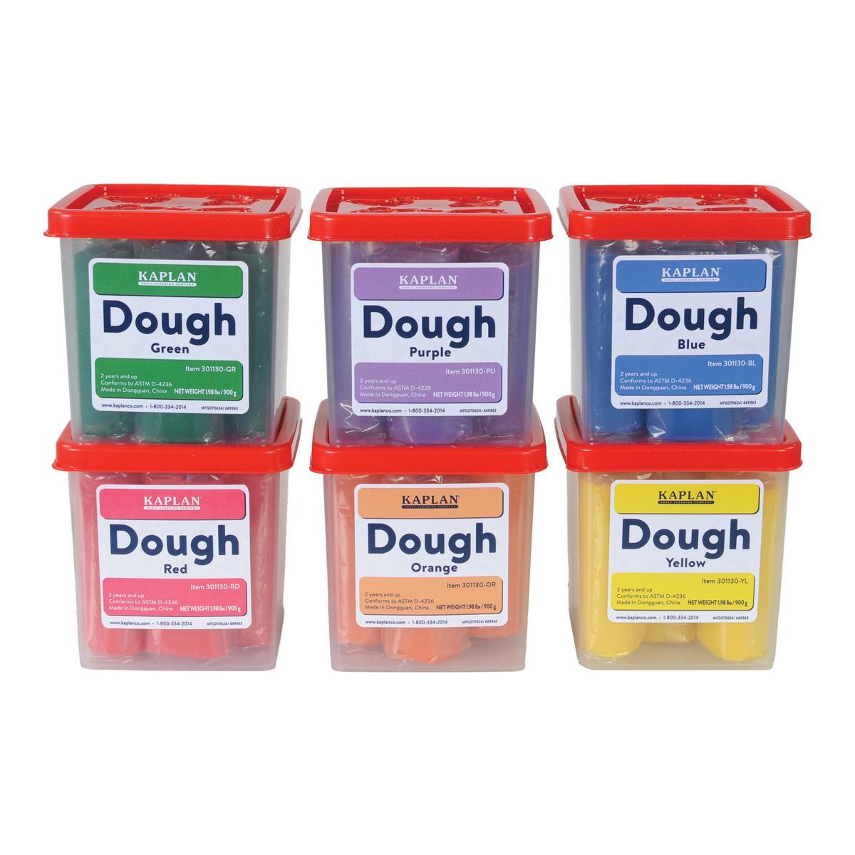 Kaplan Early Learning Company Kaplan Dough Classic Colors - Set of 6 ...