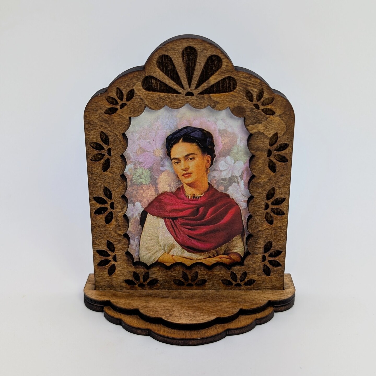 Frida Retablo Wood Nicho Frame for Dia de los Muertos. Hand-Painted ...