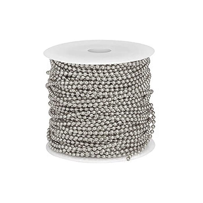 Ball Chain Silver Color 50' Spool | Michaels