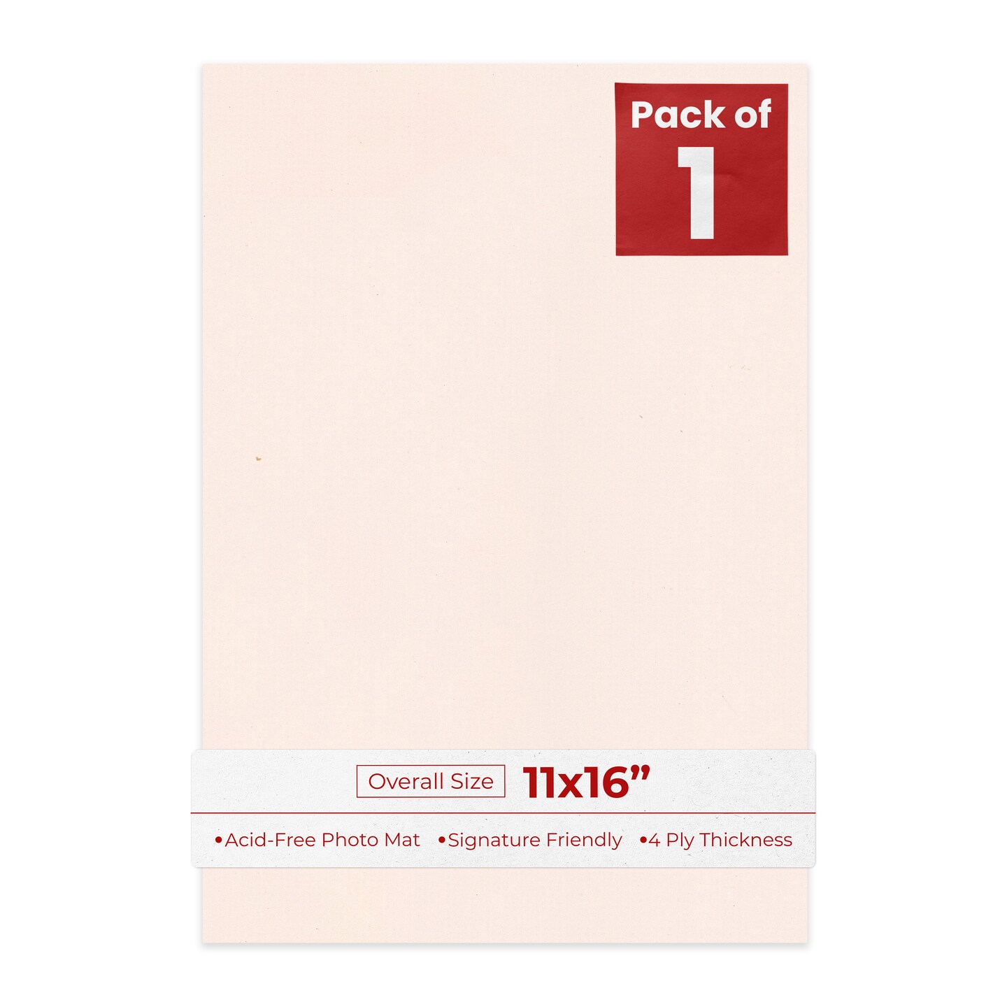 Oyster Bay Beige 11x16 Uncut Mat Board - Blank Sheets, No Opening ...