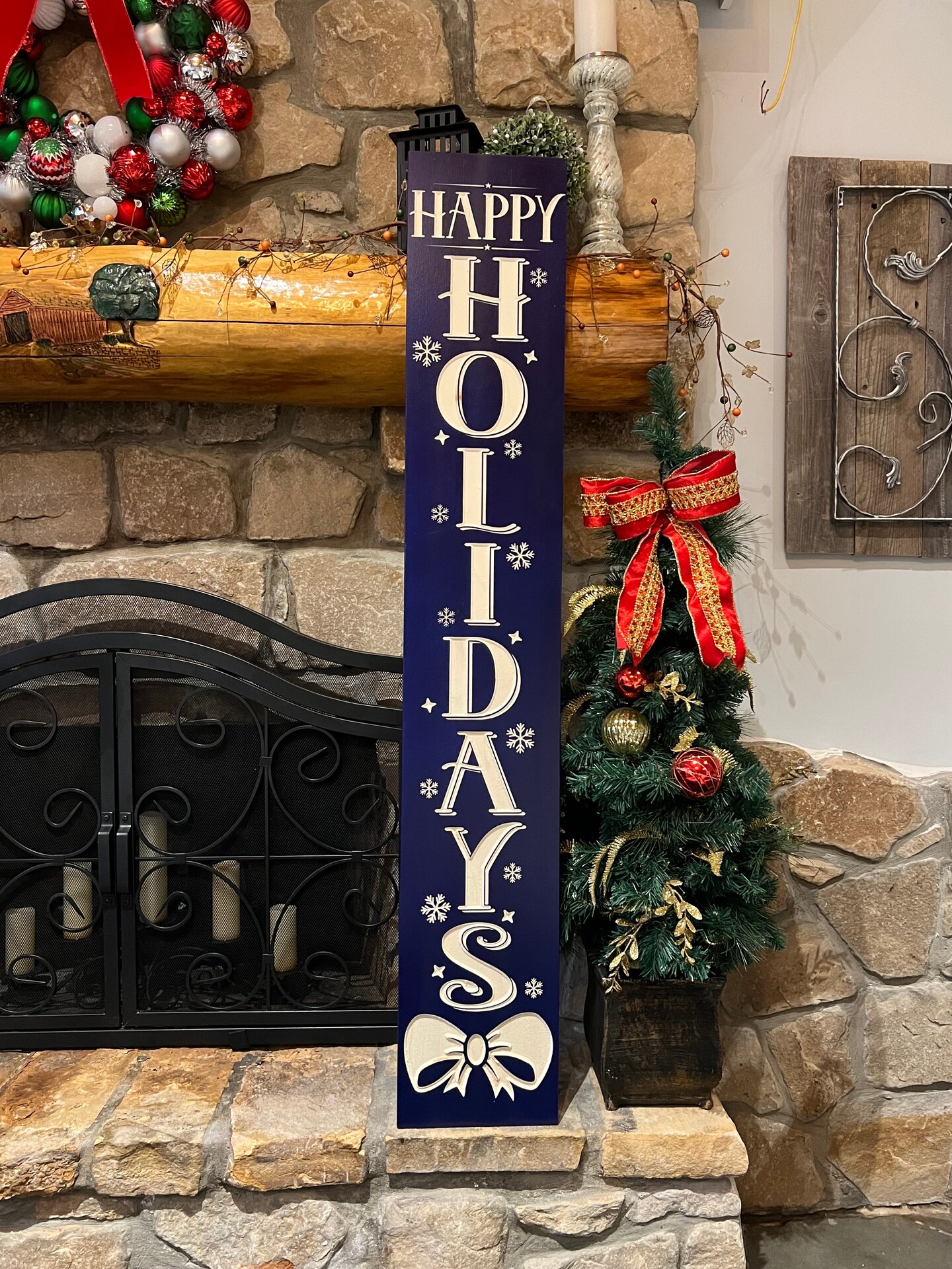 Happy Holidays Porch Sign, Christmas Porch Sign, Christmas Decor ...