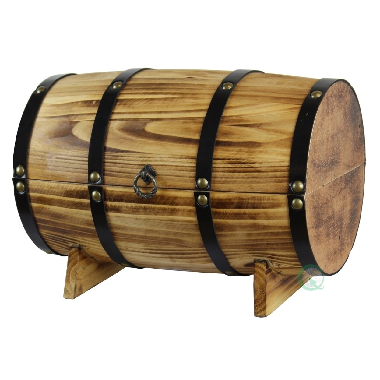 Wooden Barrel Treasure Chest | Michaels