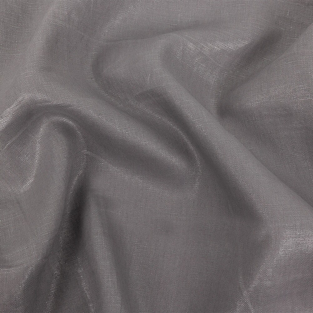 1 Yard Medium Weight Linen Woven with Metallic Foiling Silver Shadow ...