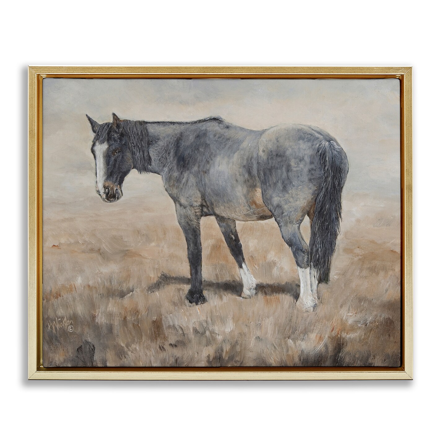Stupell Industries Gazing Horse in Countryside Floating Frame By Kathy Winkler | Michaels