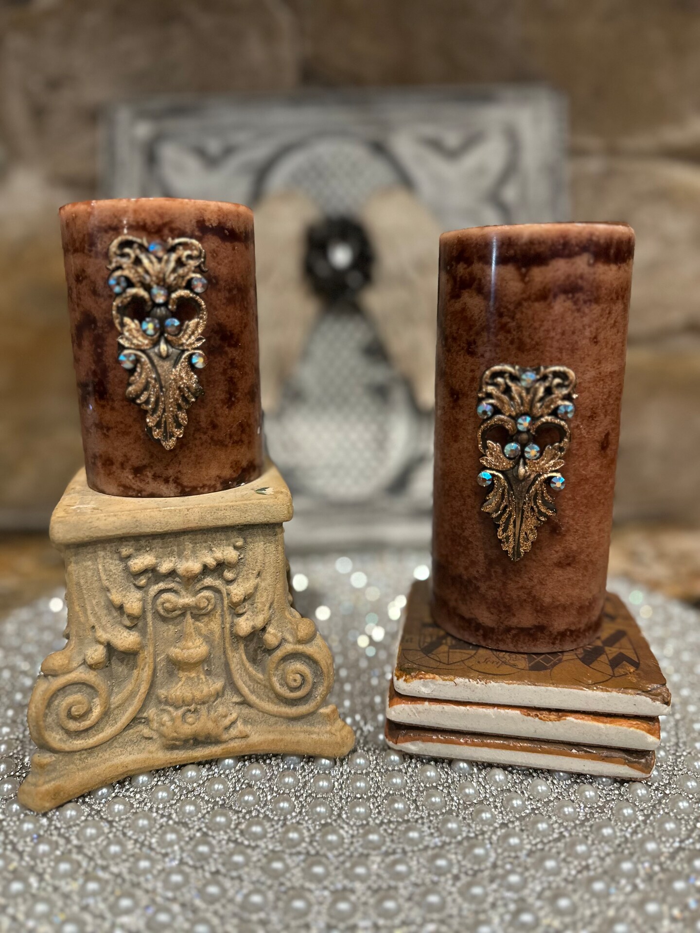 Two Ornate Scroll Candle Pins | MakerPlace by Michaels