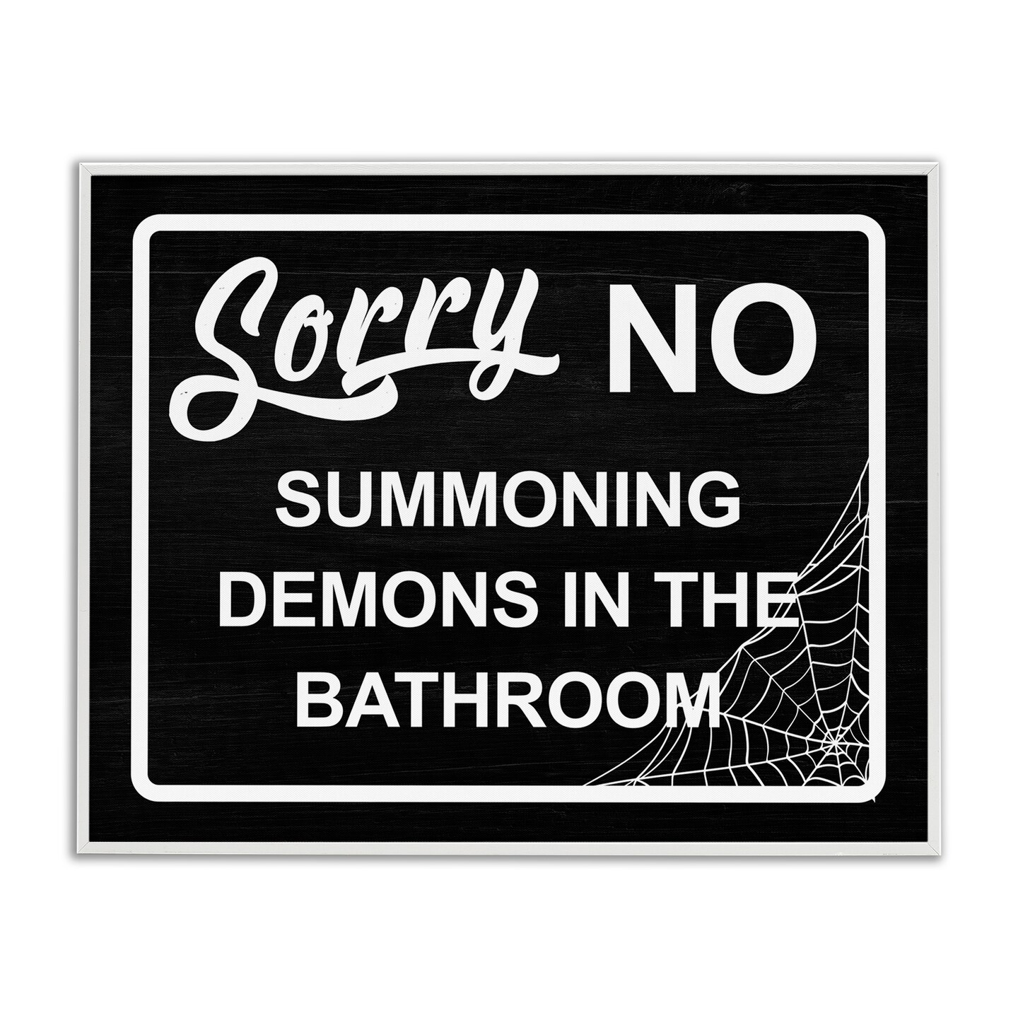 No Summoning Demons Phrase Framed Giclee Art | Michaels