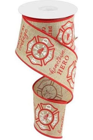 2.5" Firefighter Badge Ribbon: Light Beige (10 Yards) | Michaels