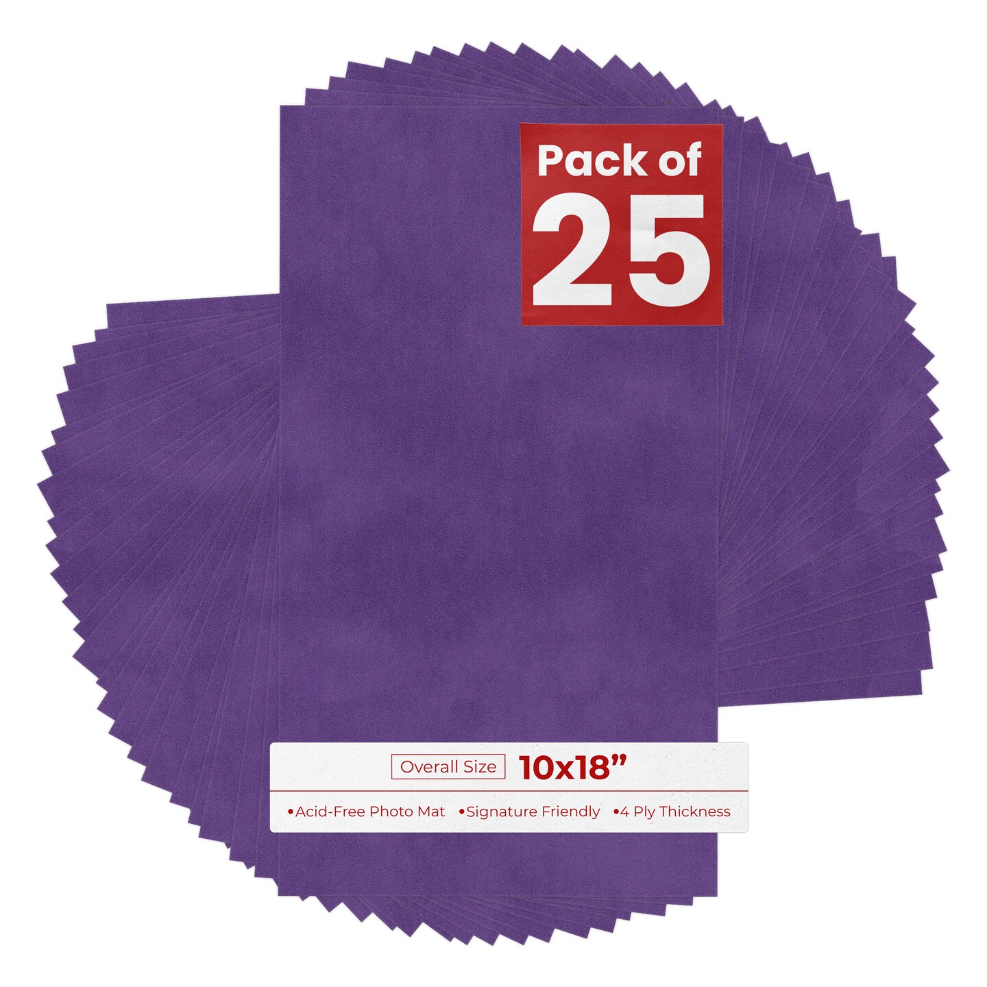 Purple Suede 10x18 Uncut Mat Board - Blank Sheets, No Opening, Color ...