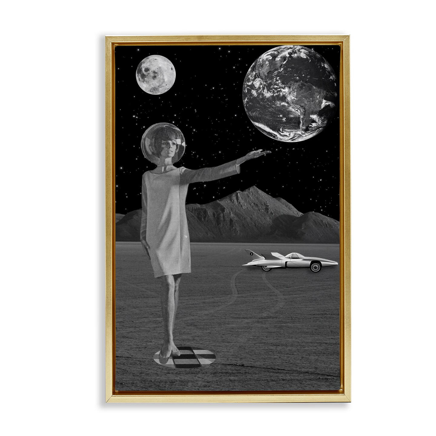 Stupell Industries On A Mission Retro Space Floating Frame, design by ...