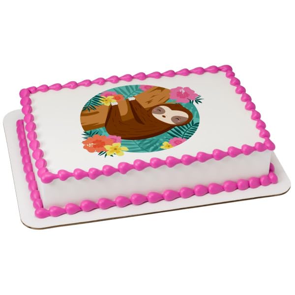 Cure Lazy Sloth PhotoCake® Edible Cake Topper Icing Image, | Michaels