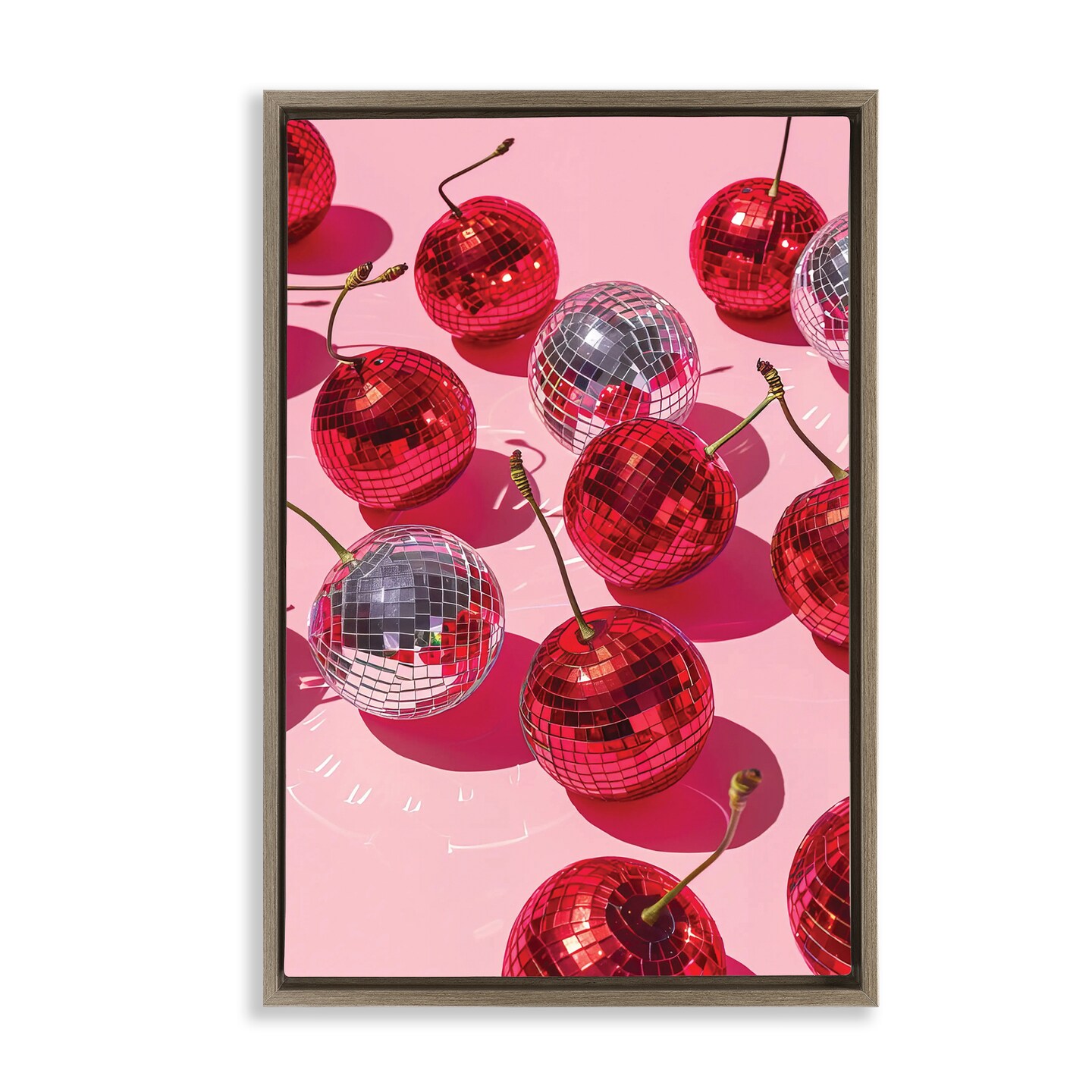 Stupell Industries Cherry Picked Disco Floating Frame Design by LSR ...