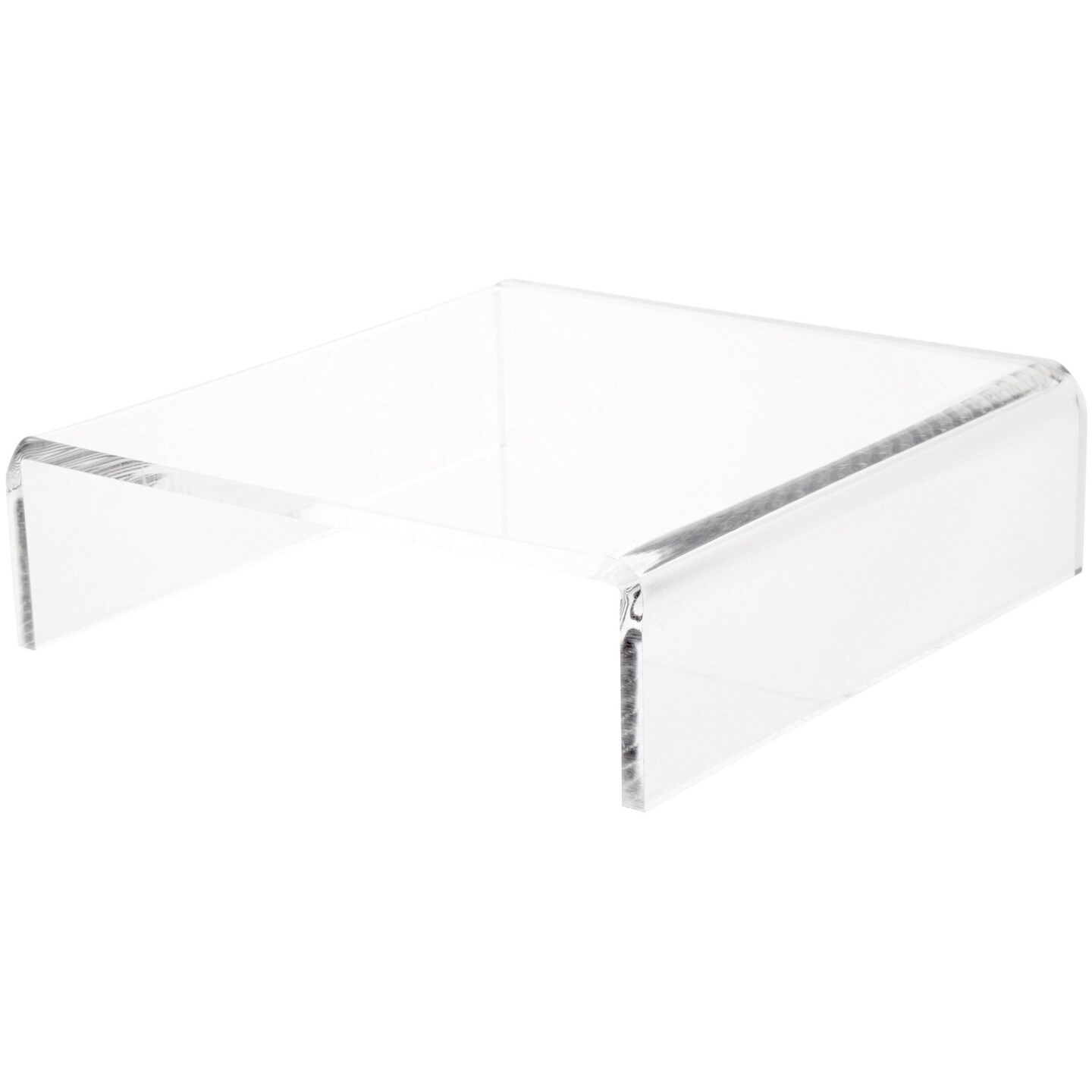 Plymor Clear Acrylic Short Square Display Riser, 2" H x 7" W x 7" D (1/ ...