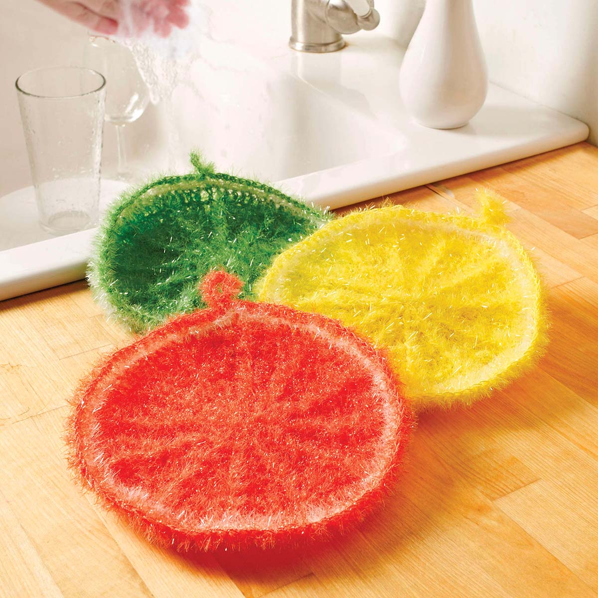 Red Heart Splash of Citrus Scrubbies Crochet Kit | Michaels
