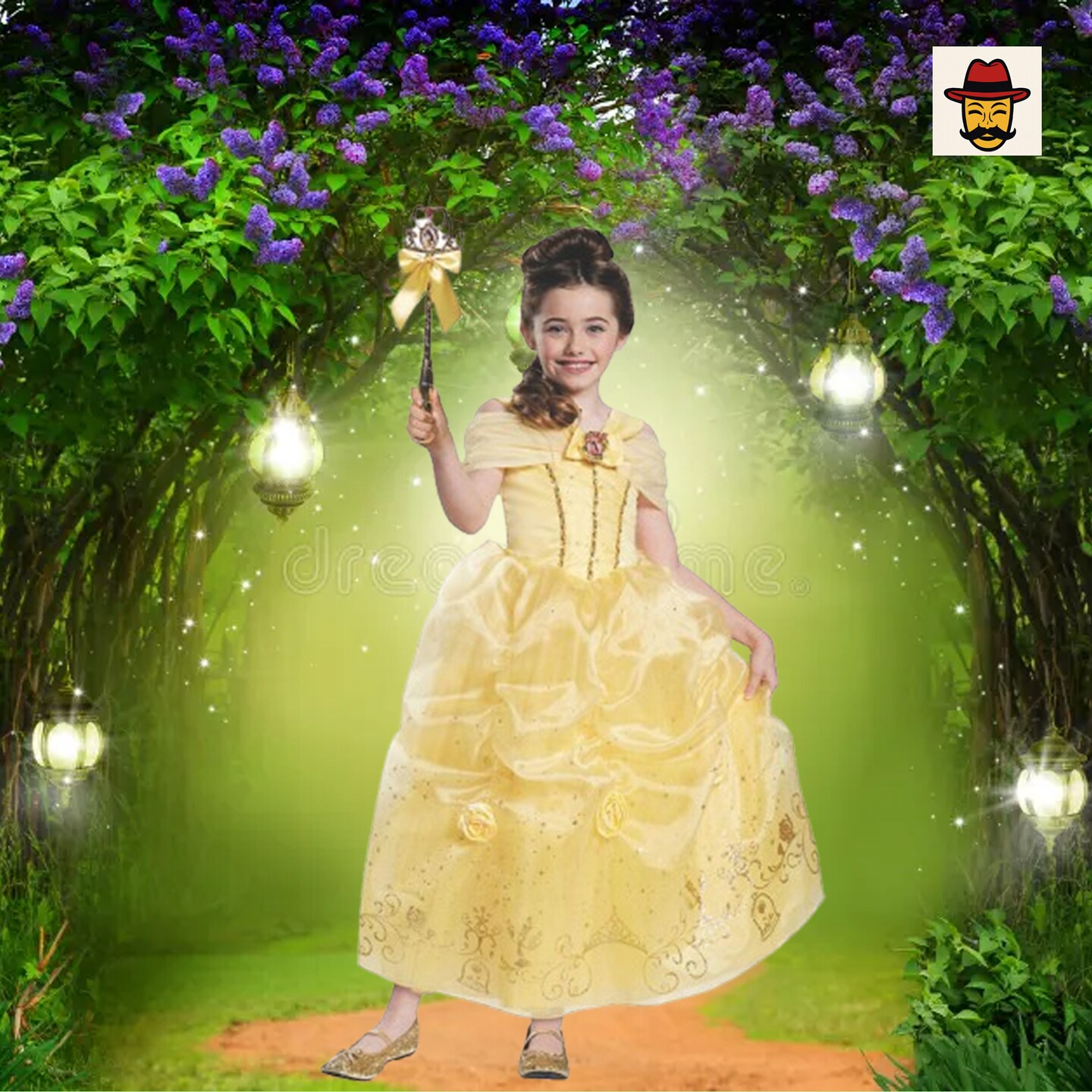 Girls Belle Prestige Princess Costume Beauty and the Beast Dress | Michaels