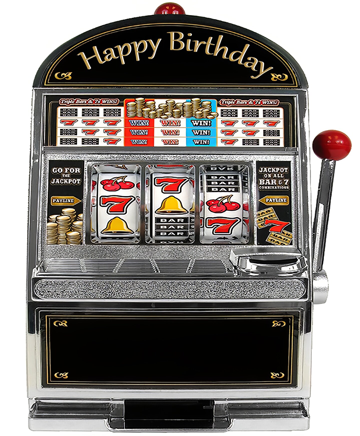 Happy Birthday Slot Machine Casino Las Vegas Edible Topper ...