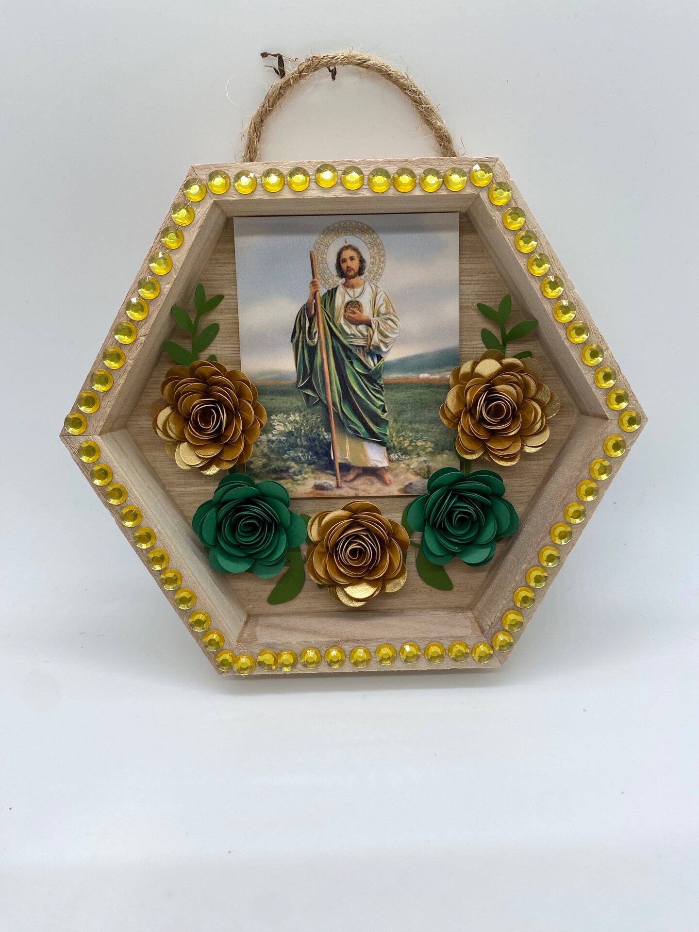 5x5" San Judas Tadeo Mini Shadowbox | Religious Shadowbox | San Judas ...