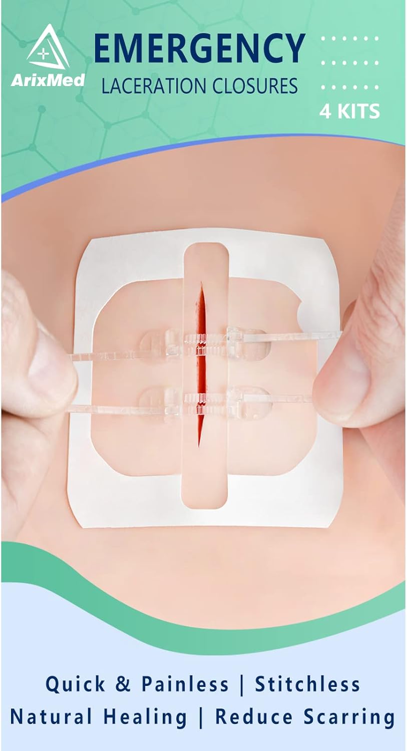Zip Sutures Butterfly Bandaids, 4 Sets Emergency Wound Closures Device - Surgical Quality ...