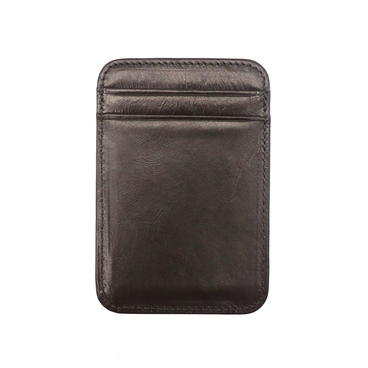 Card Holder Slim Small Wallet Faux Leather Solid Color Drivers License ...