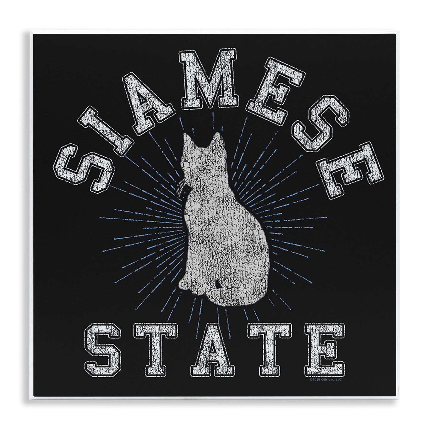 Stupell Industries Siamese Cat State Wall Plaque Art Design by Spirit ...