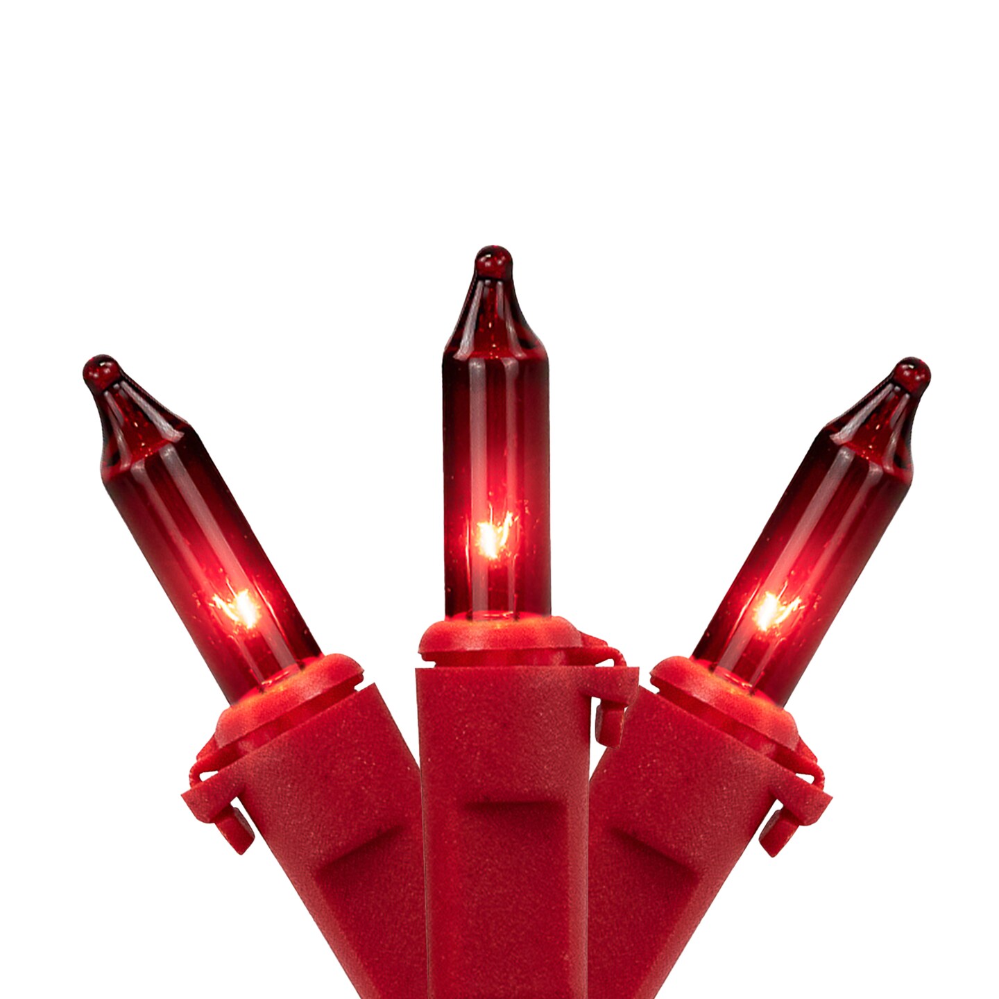 Northlight Mini Christmas Light Set - Red - 10' Red Wire - 50ct, Color ...