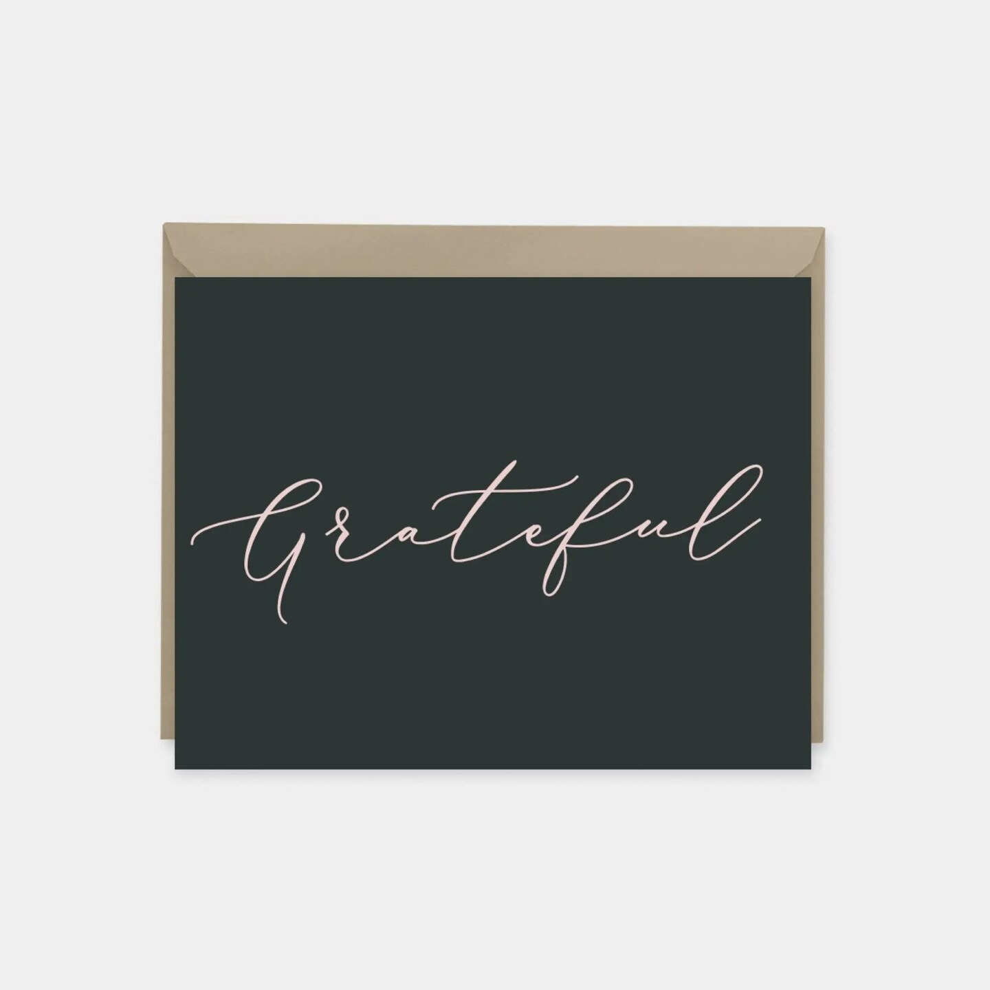 "Grateful" Script Thank You Wedding Card | Michaels