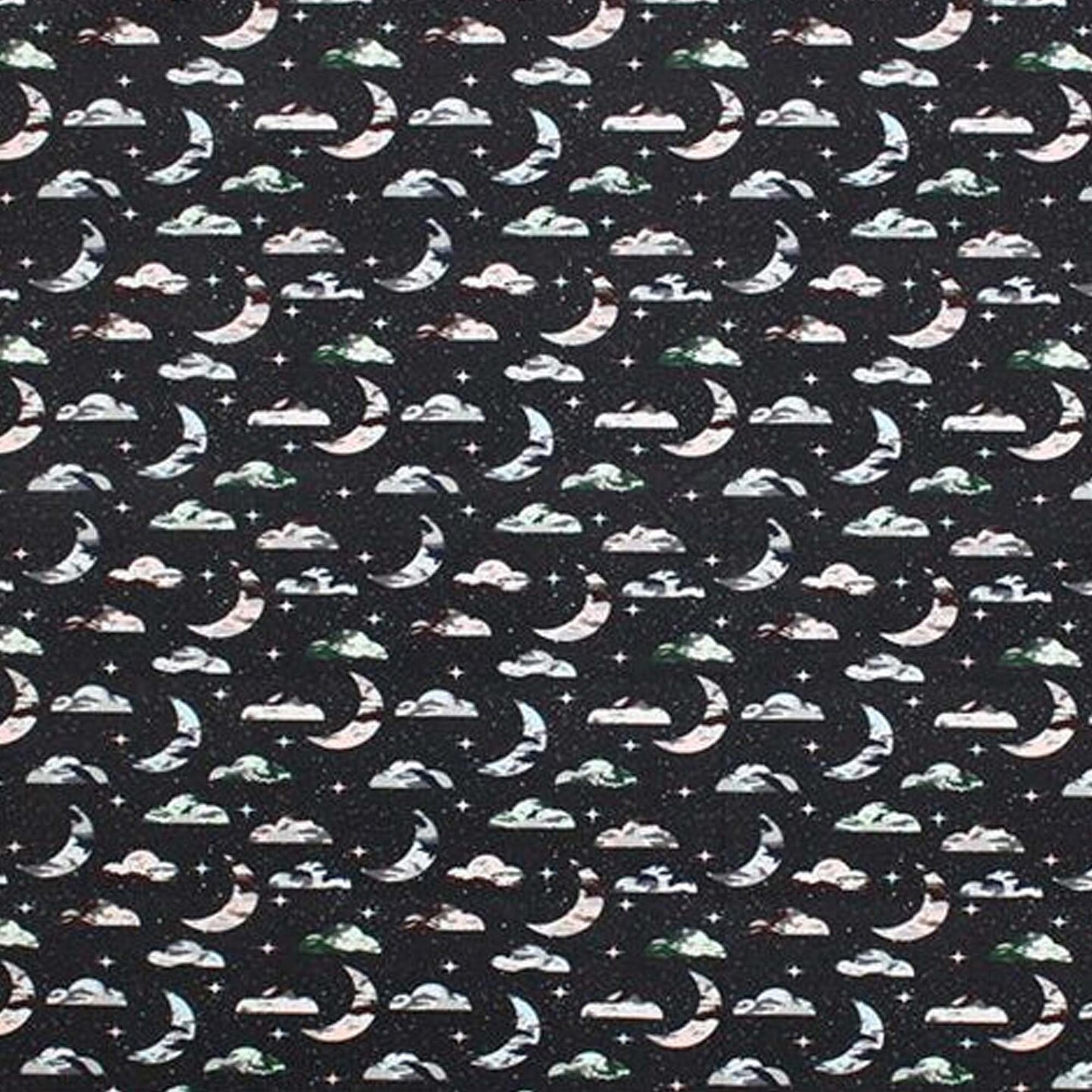 Crescent Moon Sky Printed Spandex | Michaels
