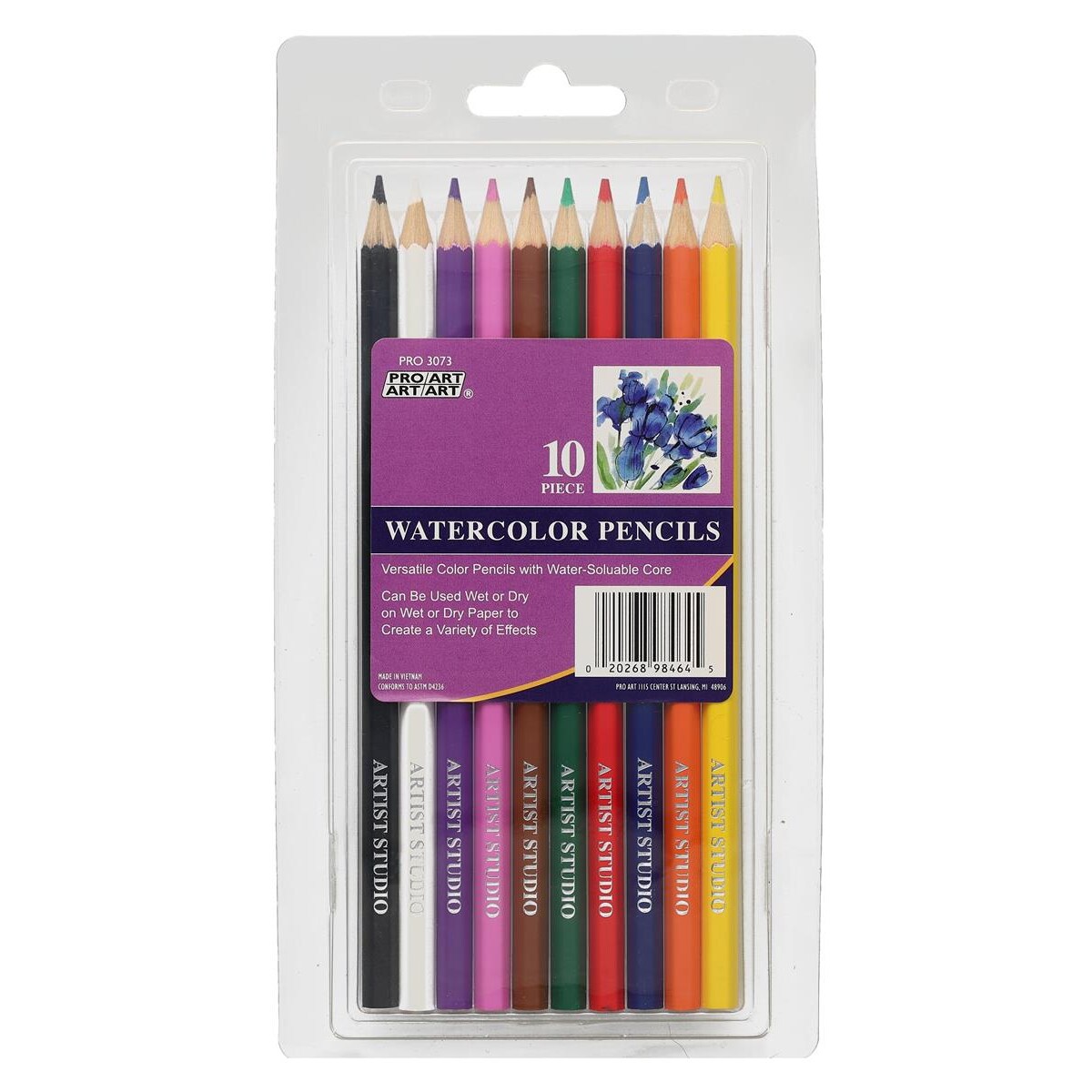 Pro Art Watercolor Pencil Set 10pc – Colored Pencils, Drawing Pencils ...