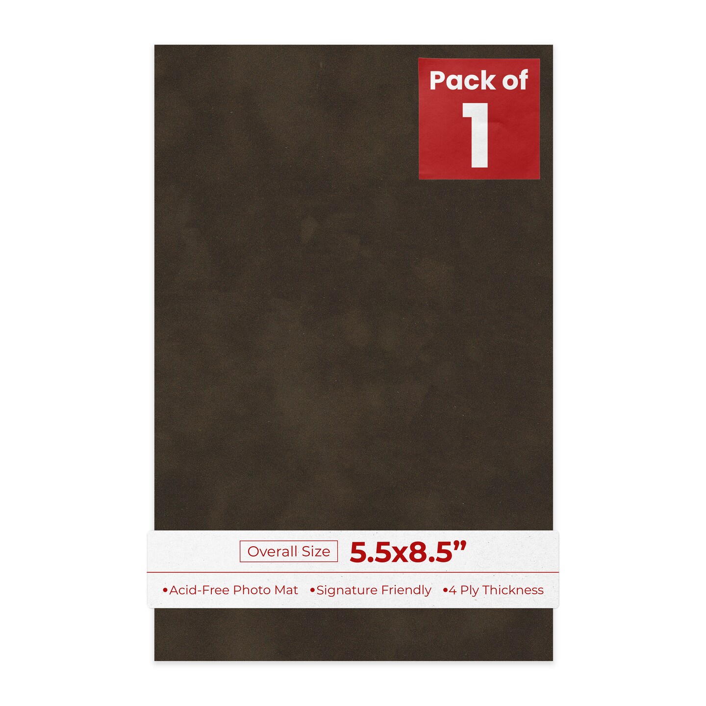 Brown Suede 5.5x8.5 Uncut Mat Board - Blank Sheets, No Opening, Color ...