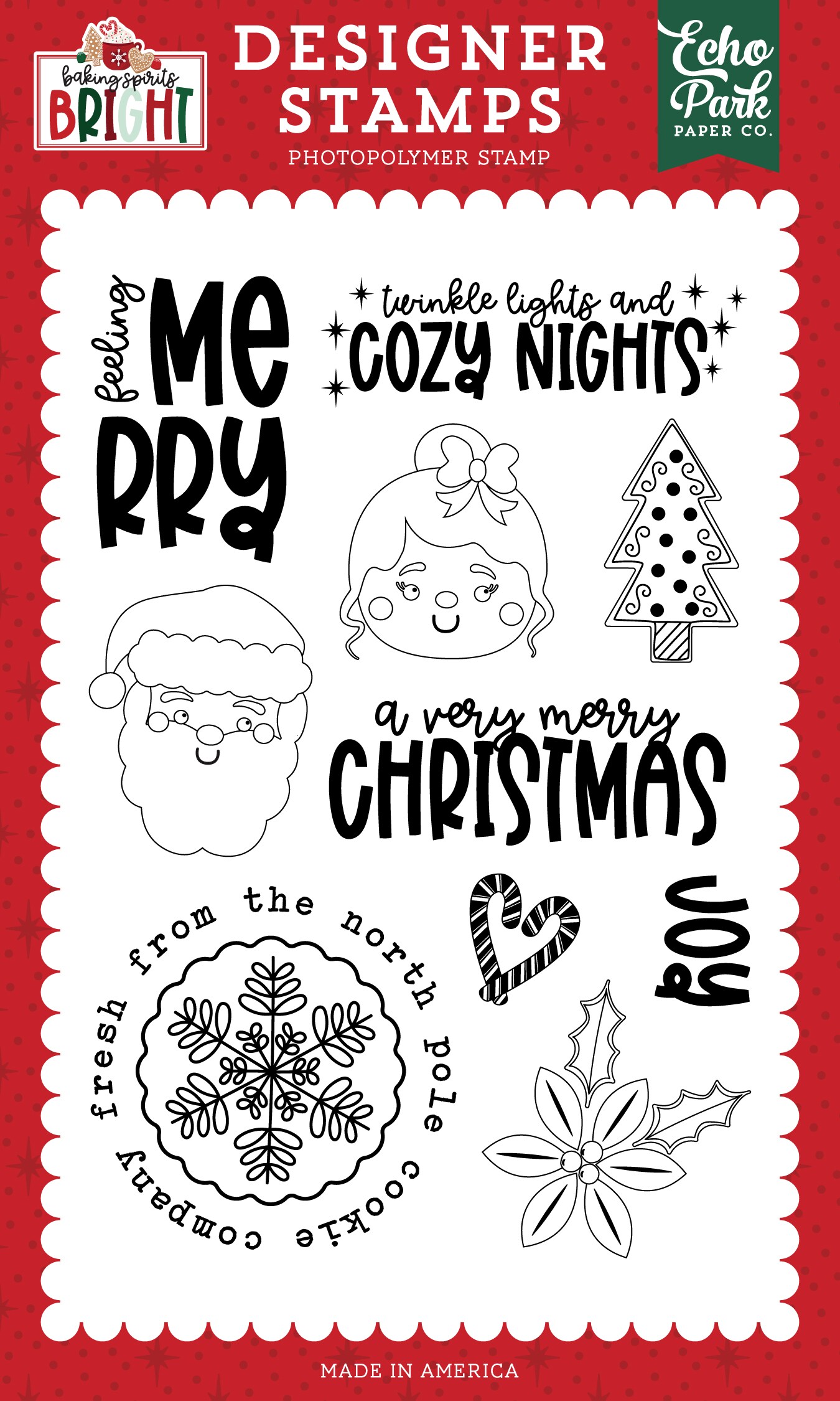 Baking Spirits Bright: Feeling Merry Stamp Set | Michaels