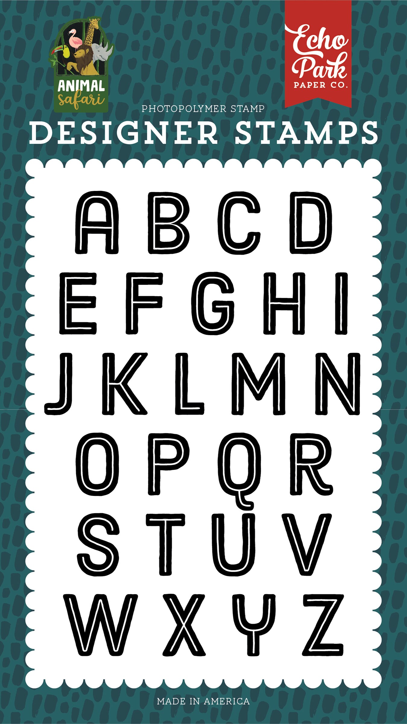 Animal Safari: Zoo Day Alphabet 4x6 Stamp Set | Michaels