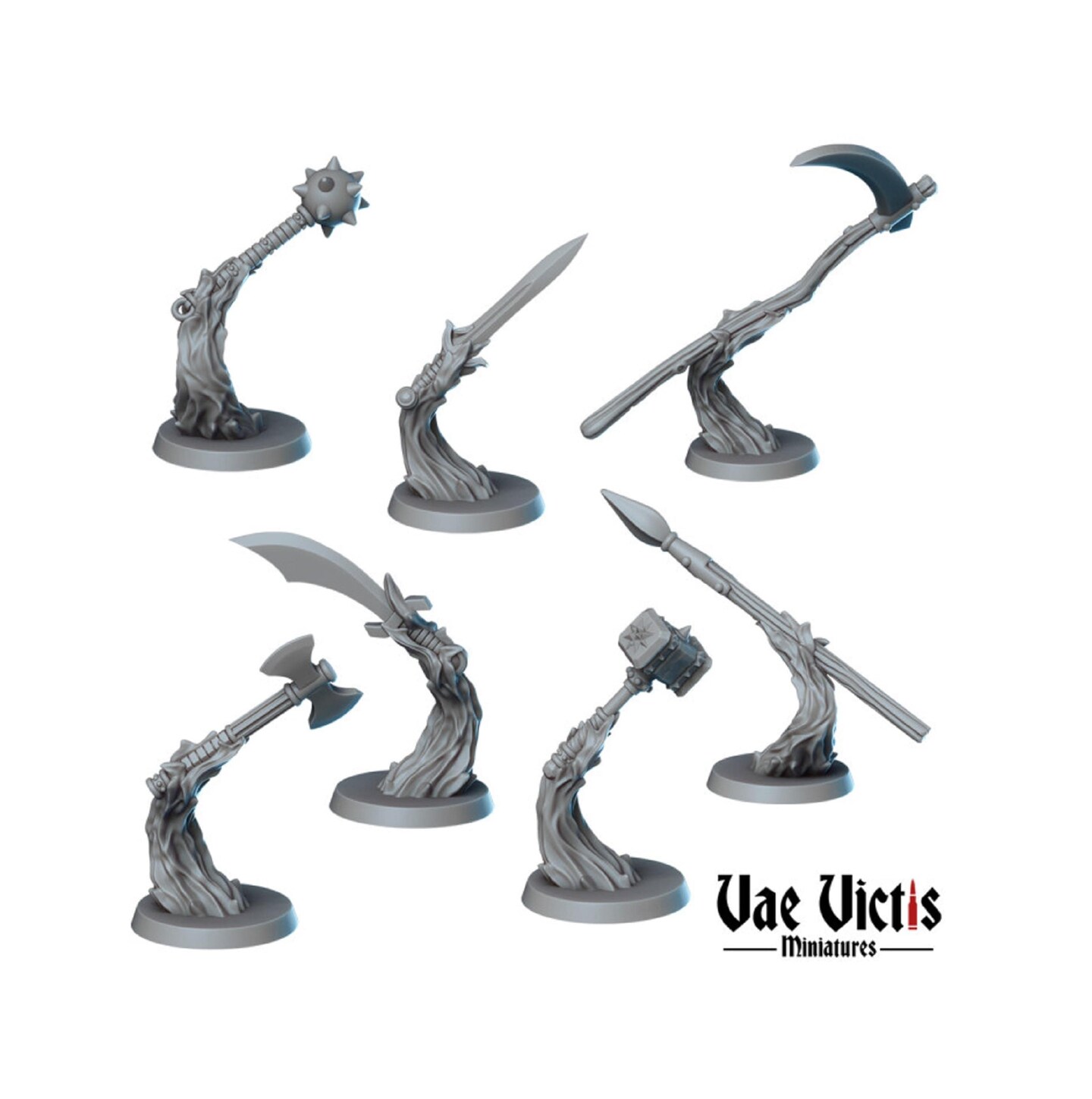Spiritual Weapons DnD Dungeons and Dragons 28mm 32mm Scythe Miniature ...