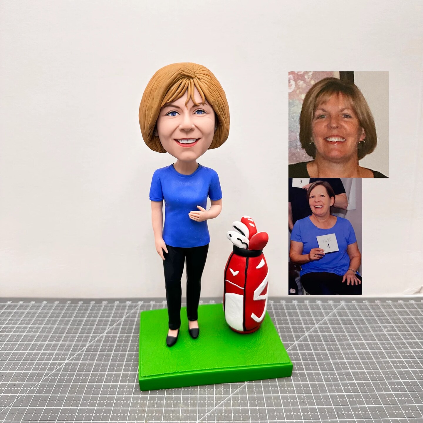 Custom Golf Bobblehead, Personalized Boss Statues Play Golf ...