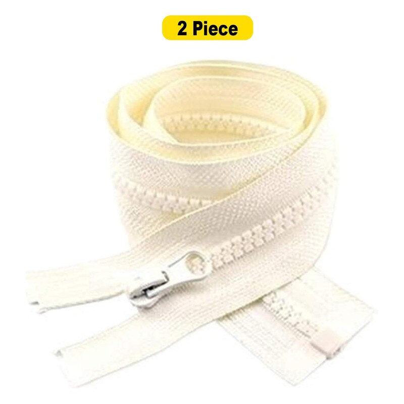 Off White Plastic Zipper 108 Inch Open Bottom | Michaels