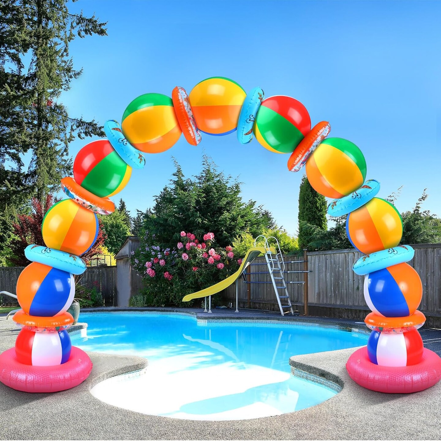 12 Pool Floats Swimming Ring Inflatable Pool Floats Birthday | Michaels