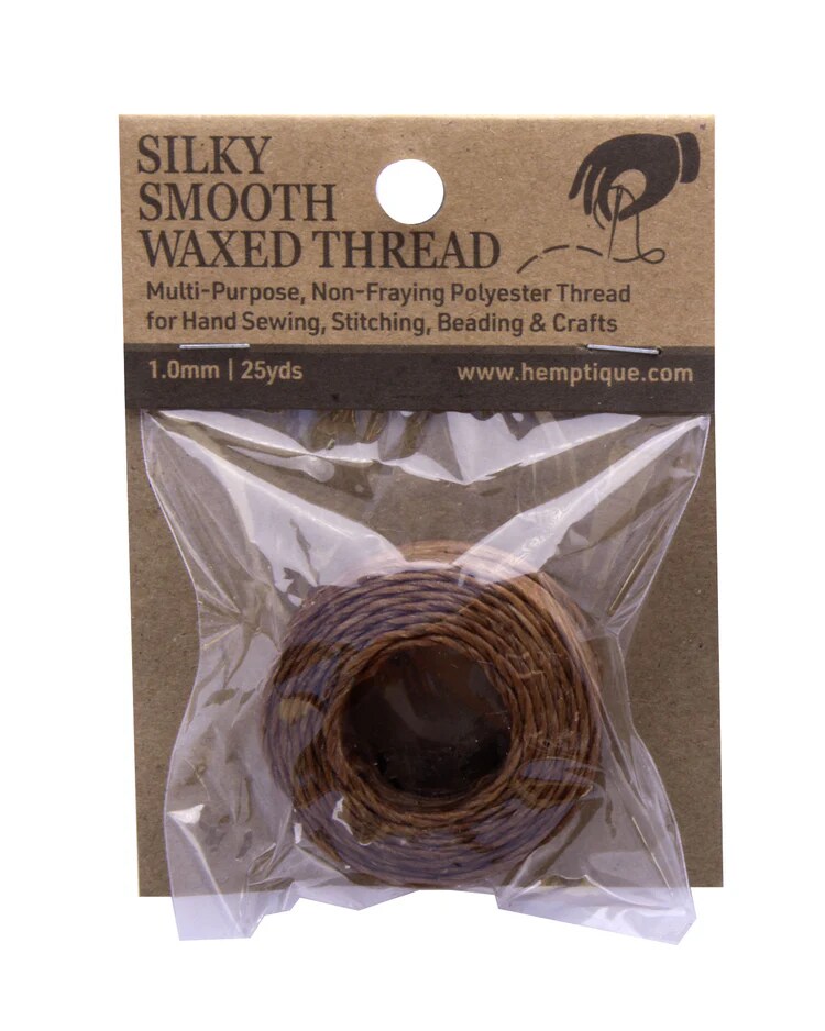 Hemptique Multi-Purpose 1.0mm Silky Smooth Waxed Poly Thread Card ...
