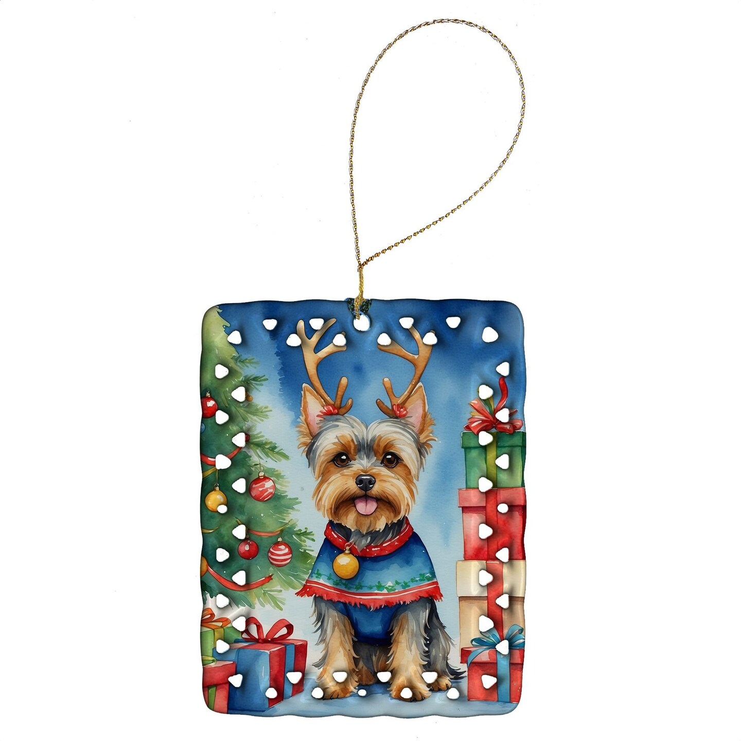 Edge Collections - 2.80" X 0.15" - Multicolor - Yorkshire Terrier ...