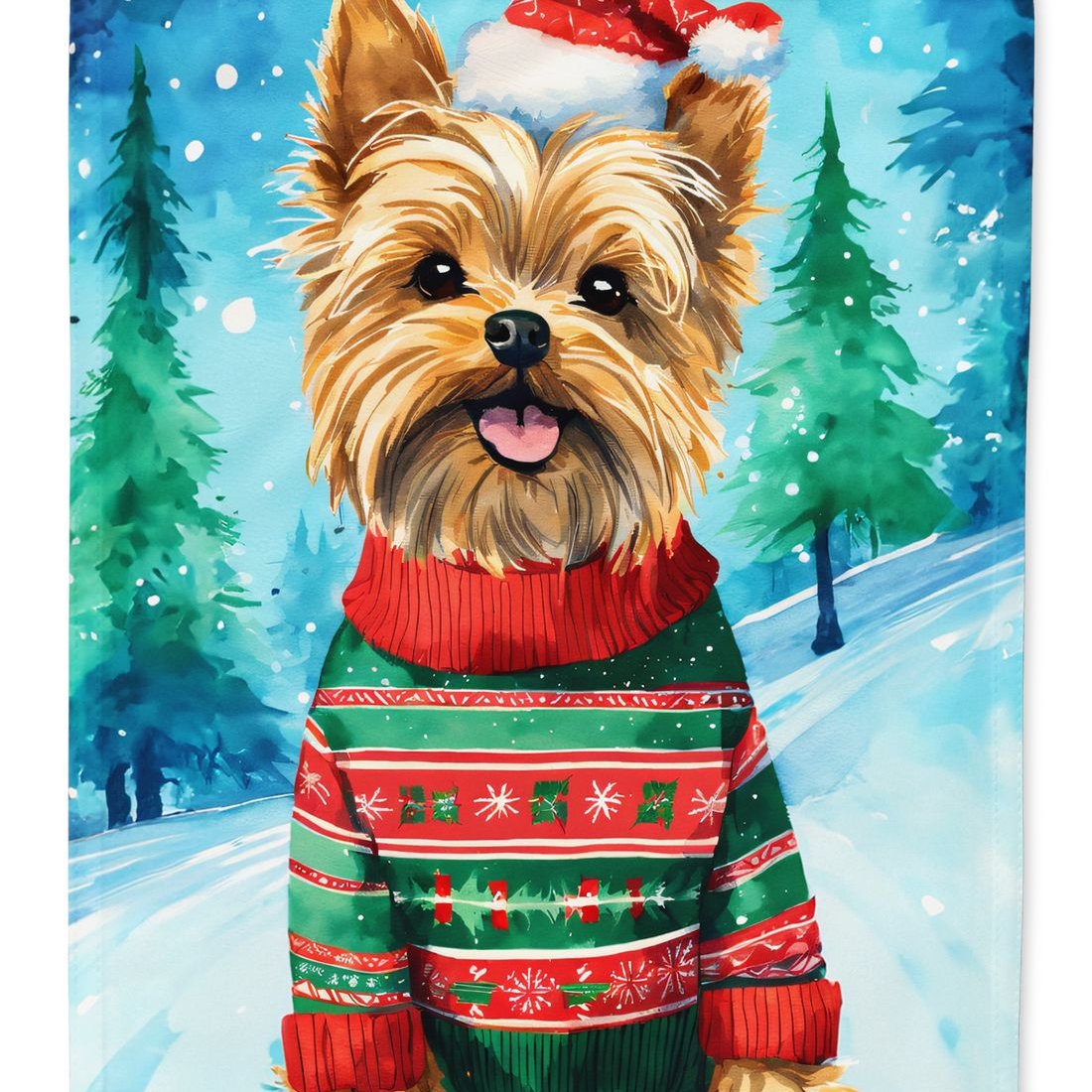 Edge Collections - 28" X 40" - Multicolor - Yorkshire Terrier Yorkie ...