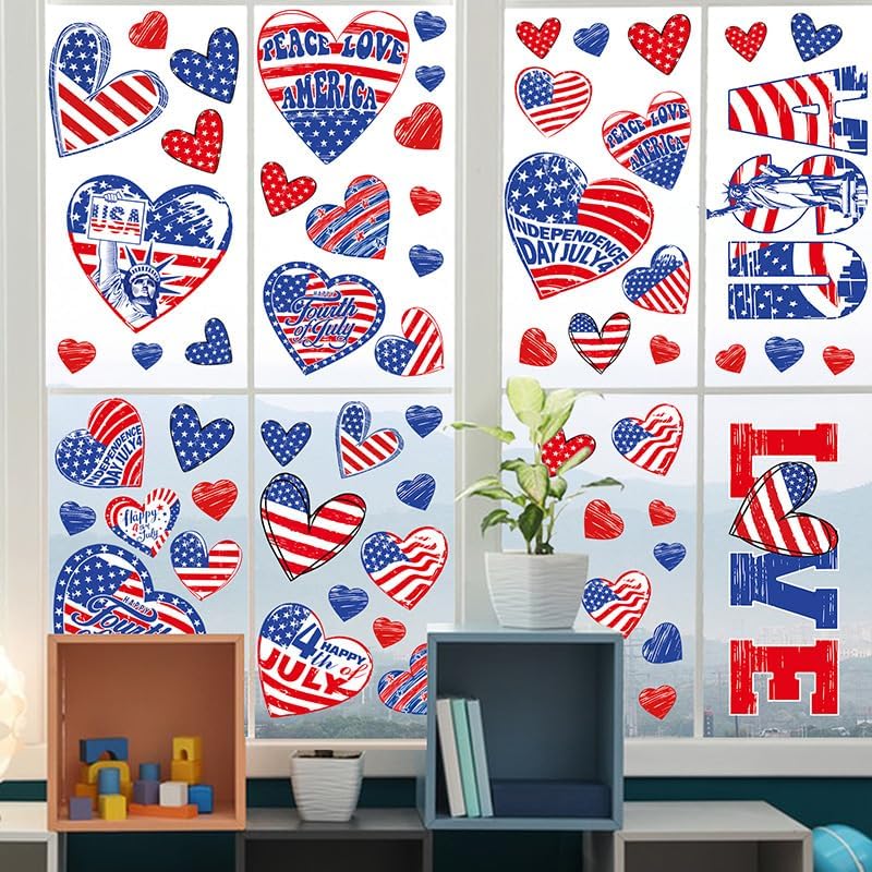 9 Independence Day Window Stickers Double Sided | Michaels