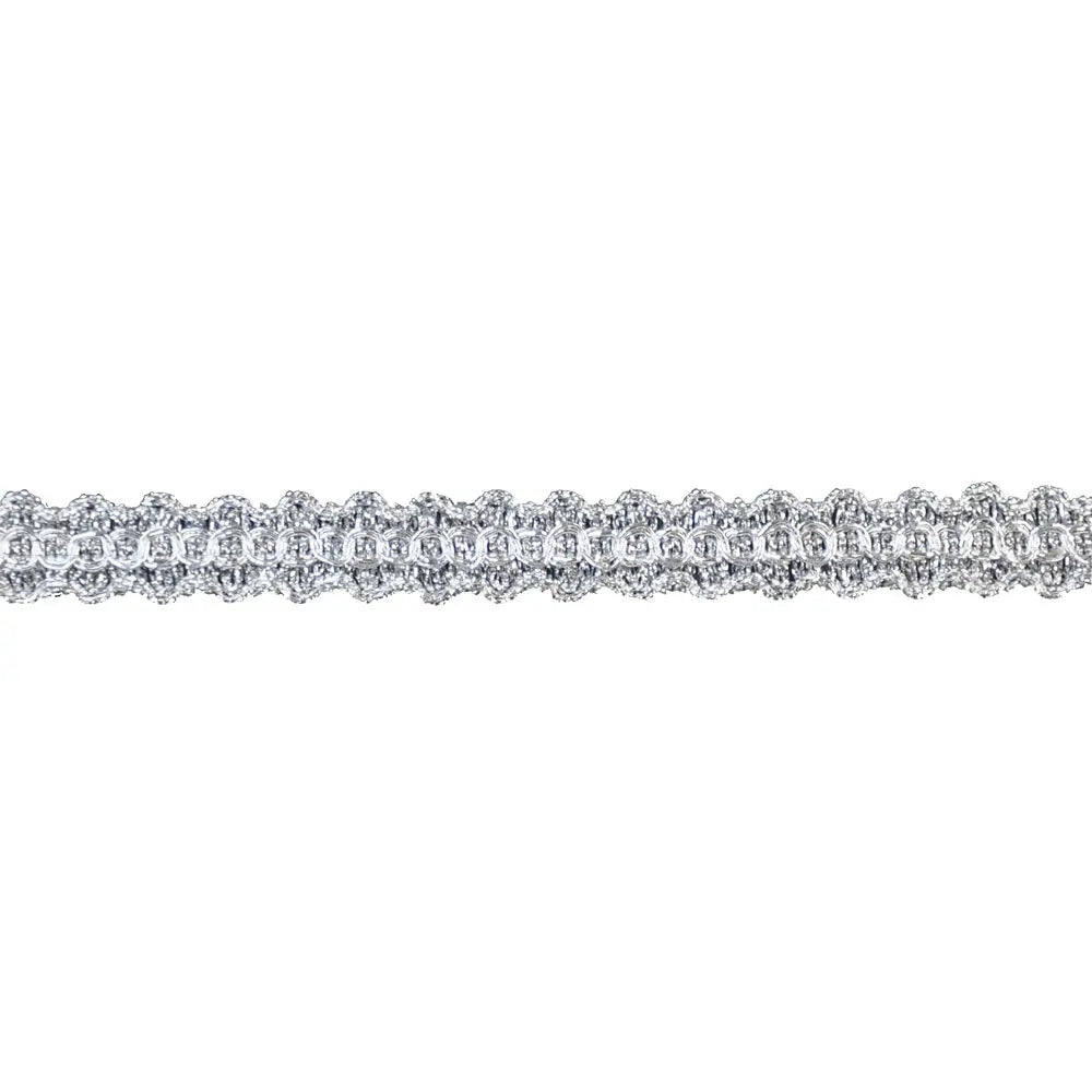 Metallic Gimp Trim - 5/8" Width (25 Yard Roll) - BG-2002-11 Silver ...