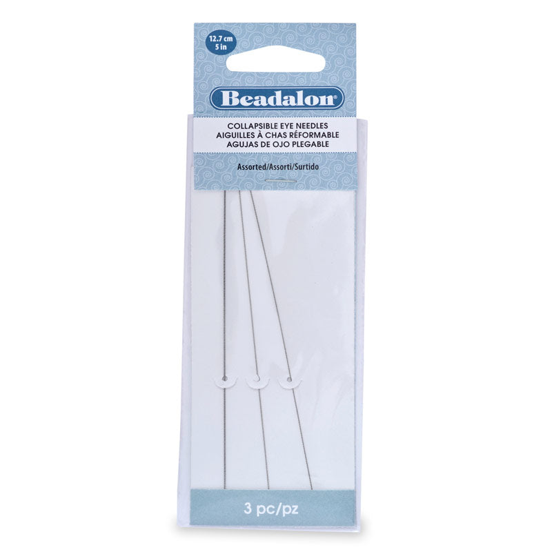 Collapsible Eye Long Beading Needles Assortment (3-Pcs) | Michaels