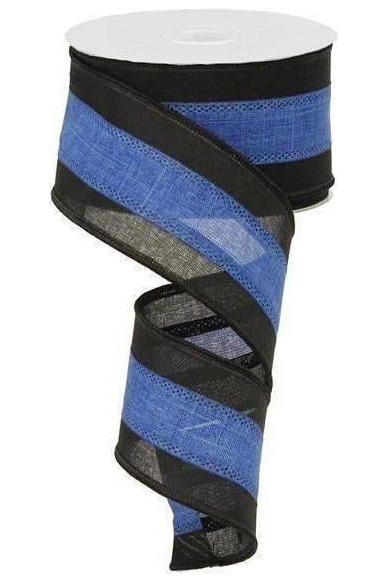 2.5" Police Support Ribbon: Black & Blue (10 Yards) | Michaels
