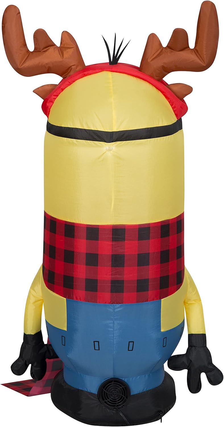 Christmas Airblown Inflatable Kevin w/Antlers Headband and Scarf ...