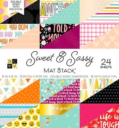 DCWV Sweet & Sassy Mat Stack Double-Sided 6x6 Paper Pad | Michaels