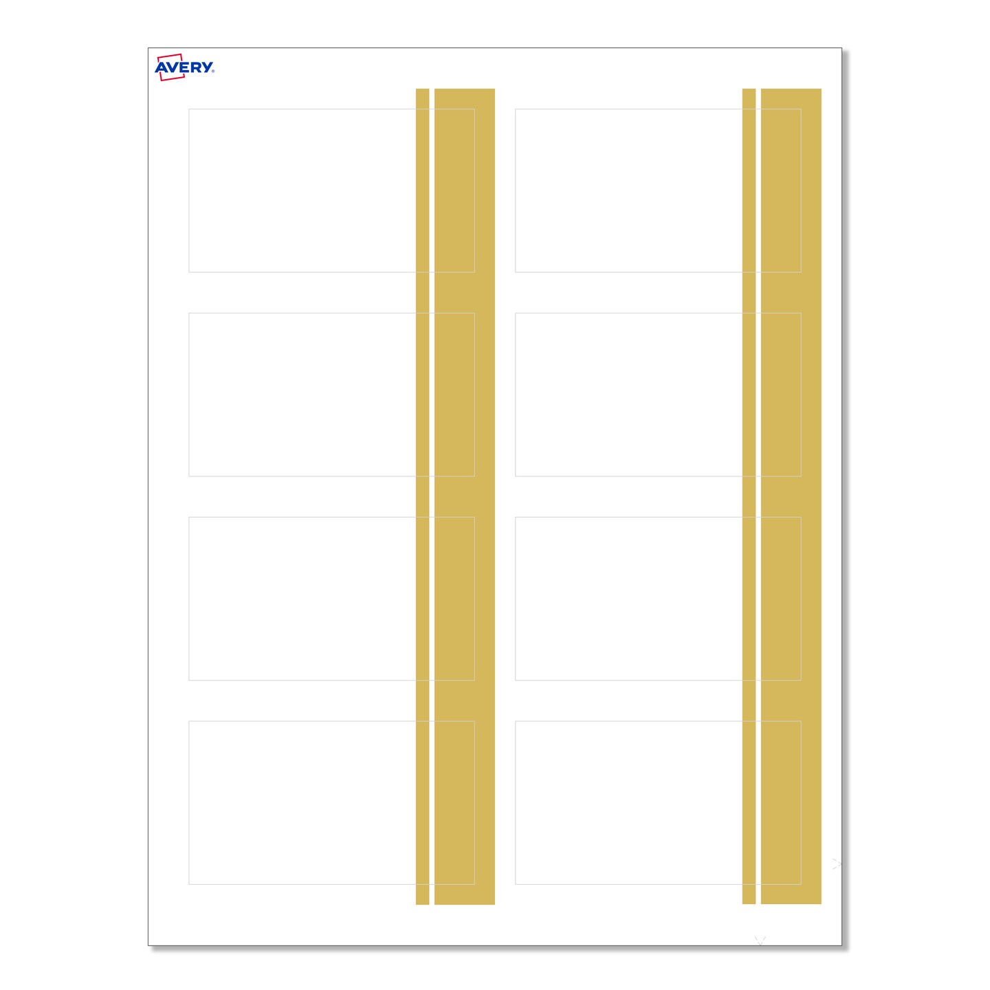 Avery® Printable Rectangle Cards with Sure Feed® Technology, Double ...