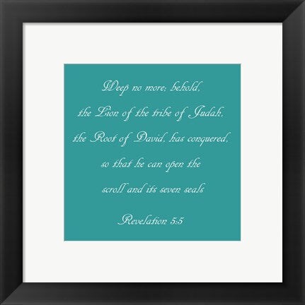 Framed Art Revelation 5:5 - blue by Veruca Salt Wall Decor 18x24 ...