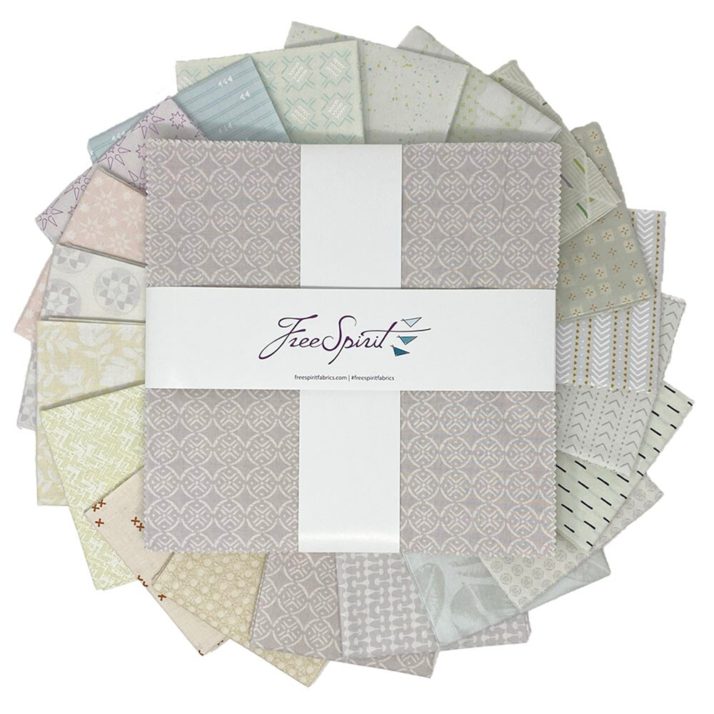 Complements 10" Square Pack (Layer Cake / 10" Charm) by Sew Kind of Wonderful for Free Spirit ...